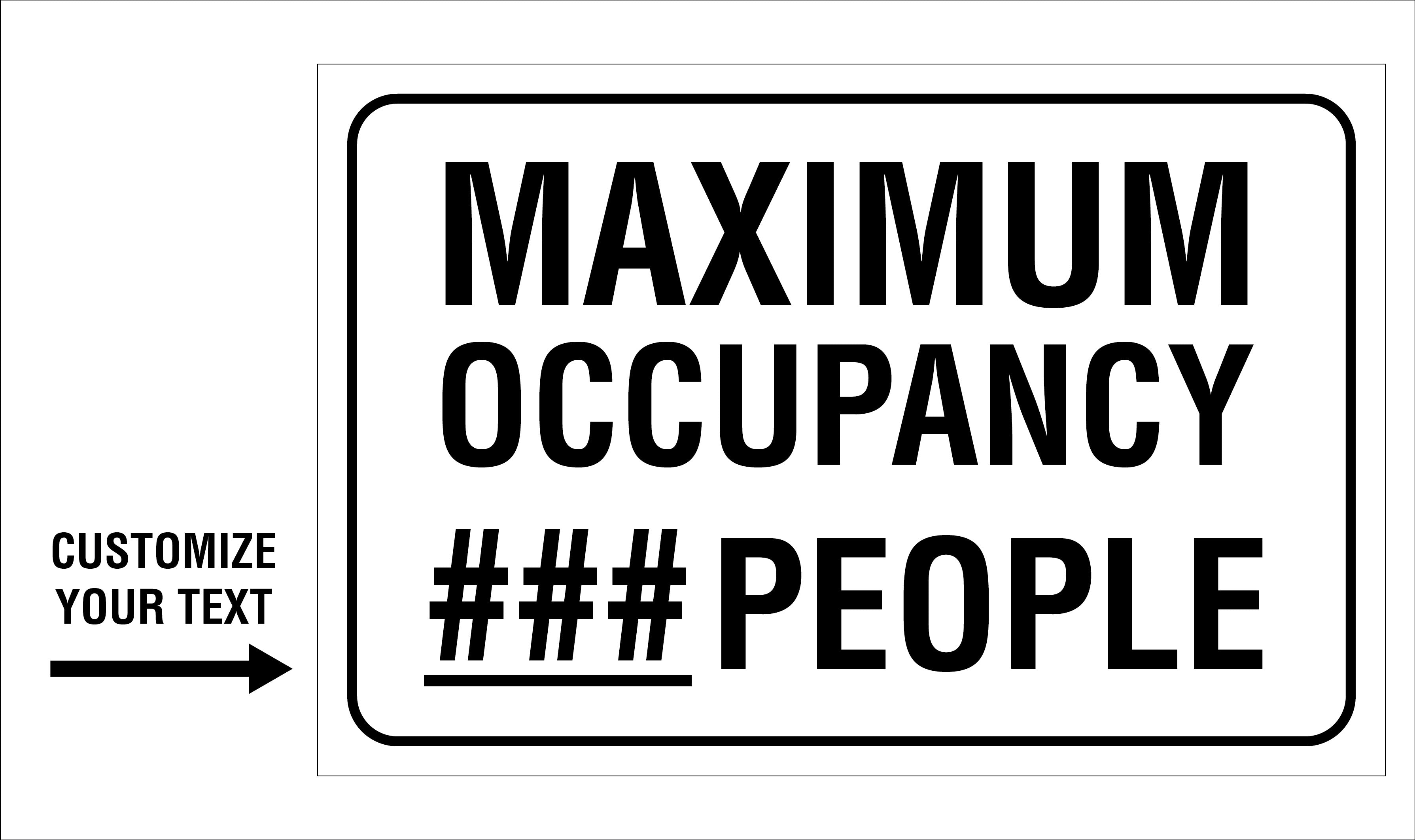 CUSTOM Poster/Sign - Max Occupancy V1 – Hero Ground Zero