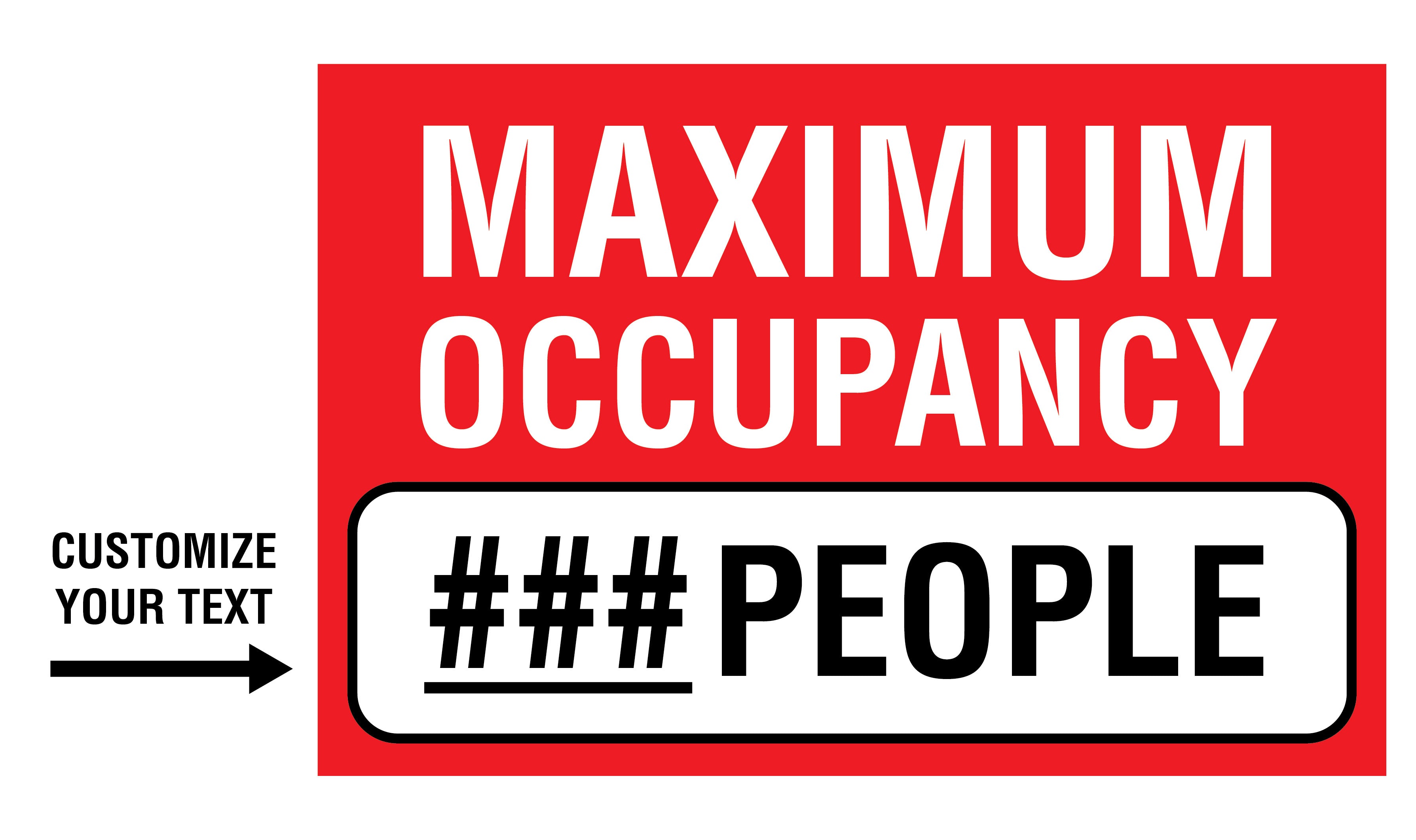 CUSTOM Poster/Sign - Max Occupancy V2 – Hero Ground Zero