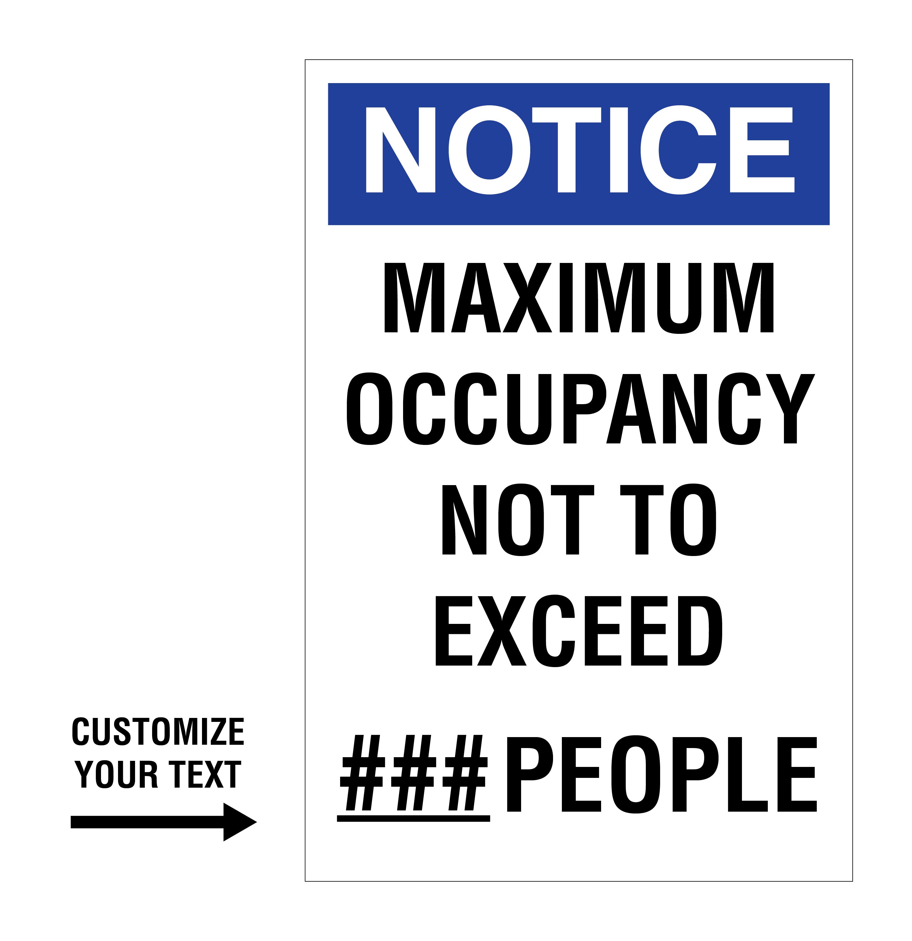 CUSTOM Poster/Sign - Max Occupancy V3 – Hero Ground Zero