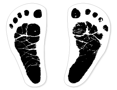 Sticker Feet | Human Feet " Ink Print " – Hero Ground Zero