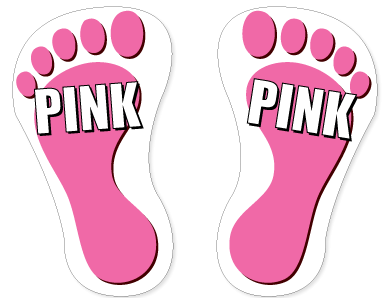 Sticker Feet | For Kids Feet "Pink Feet" – Hero Ground Zero