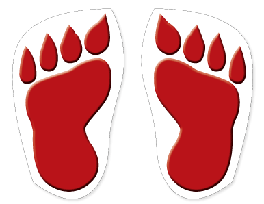 Sticker Feet | Monster Feet "The Wolfman" – Hero Ground Zero